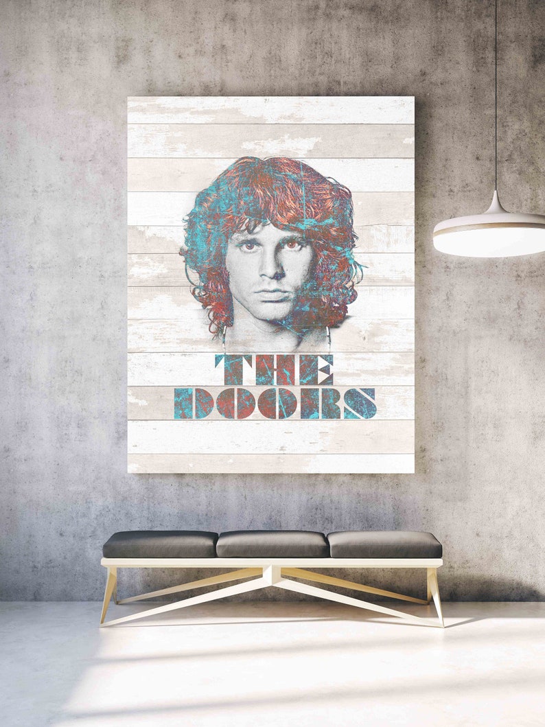 The Doors Jim Morrison Poster, Digital Download, Wall Art, Grunge, Rock ...