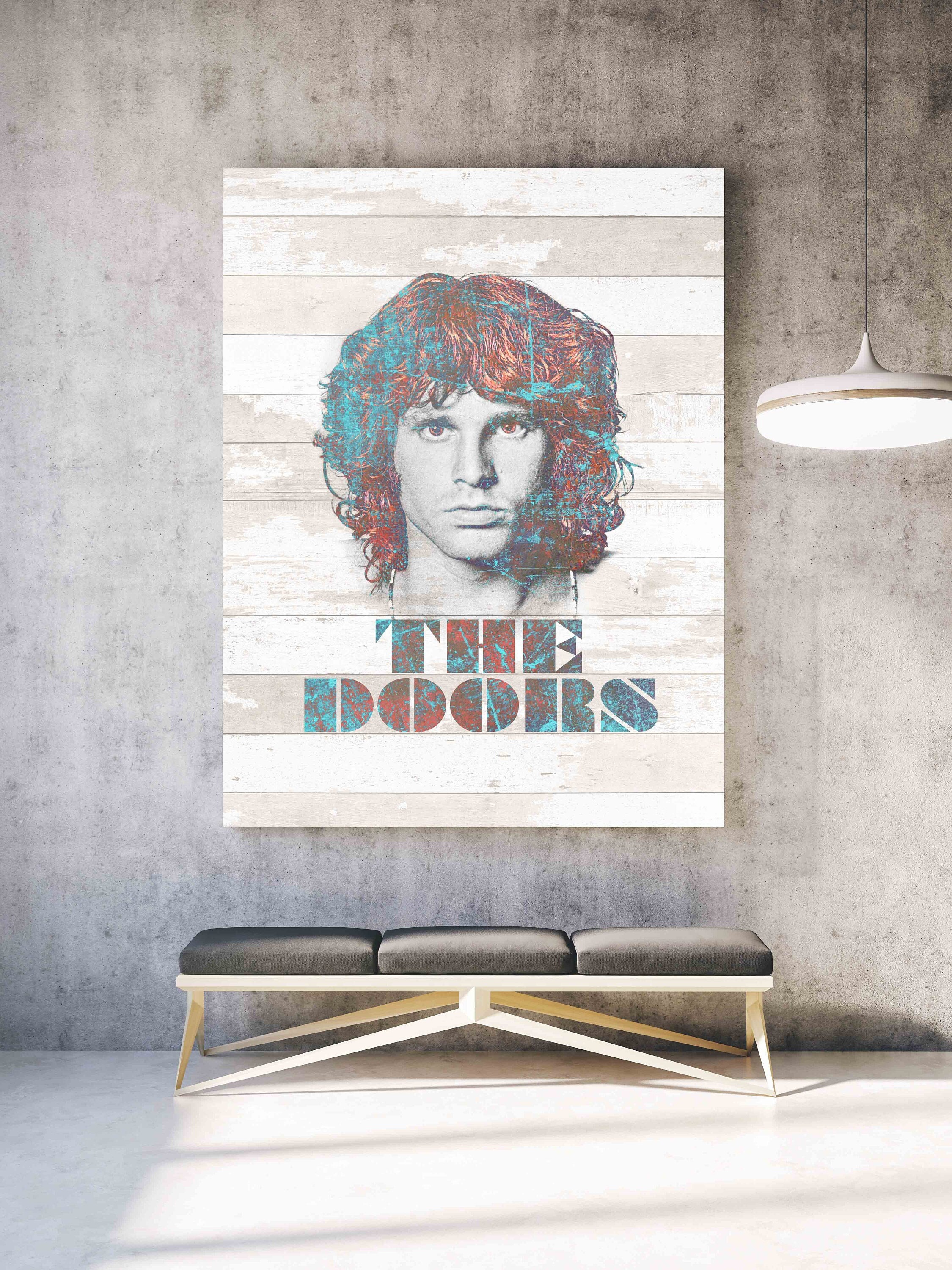 The Doors Jim Morrison Poster, Digital Download, Wall Art, Grunge, Rock ...