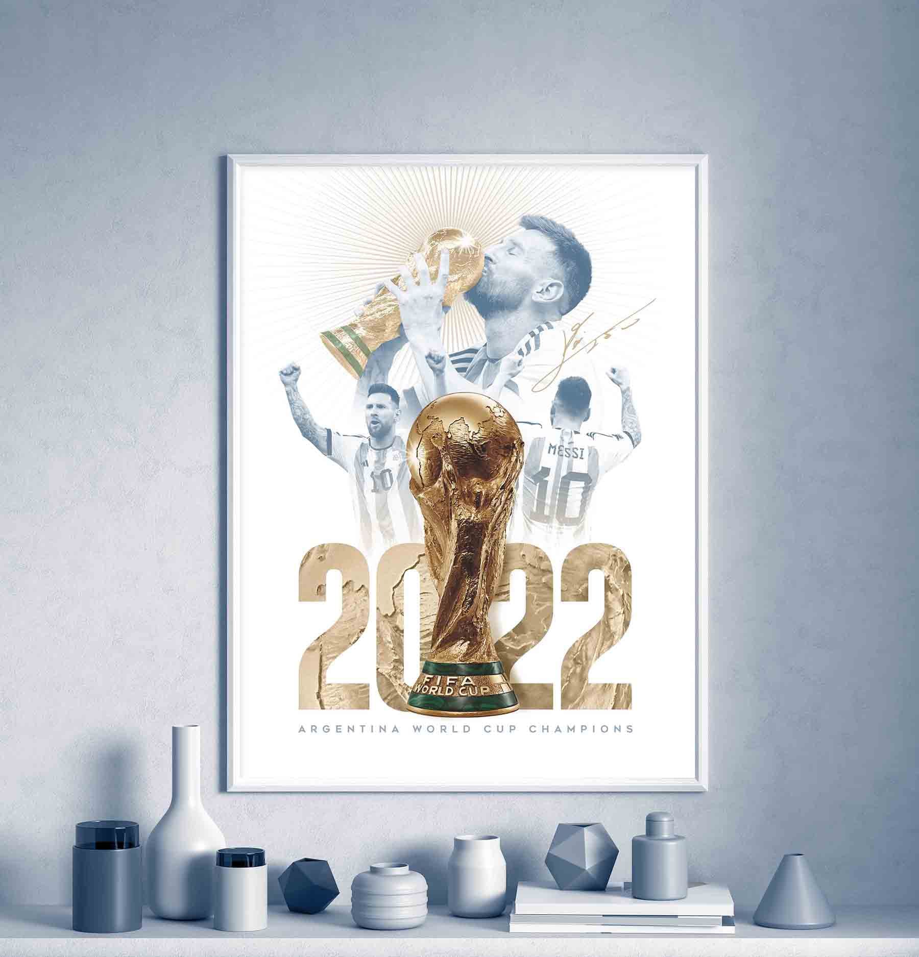 Messi Poster Printable Argentina Poster Digital Download World Cup ...