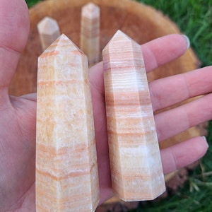 Banded Calcite Polished Towers/points - Etsy