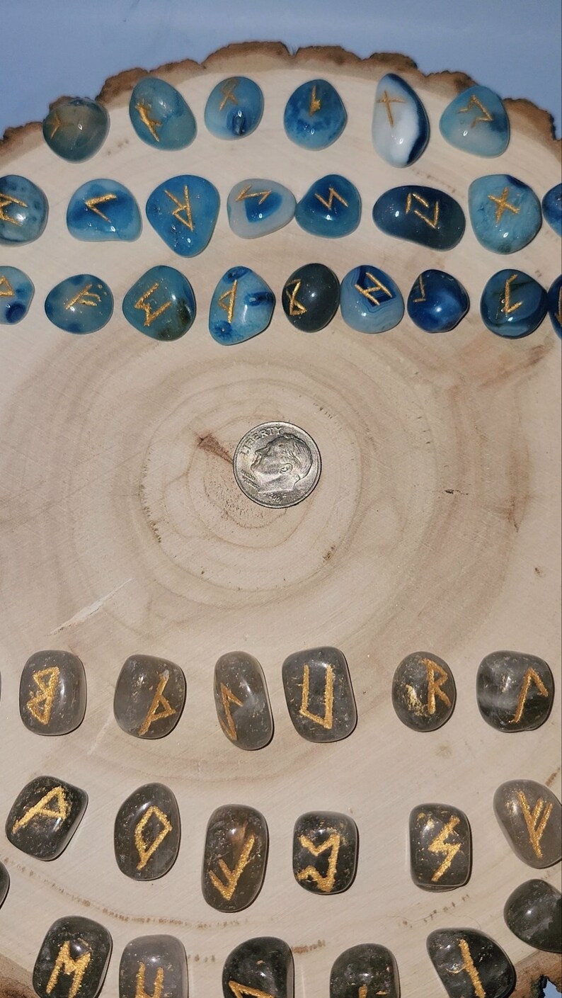 Assorted Elder Futhark Crystal Rune Sets - Etsy
