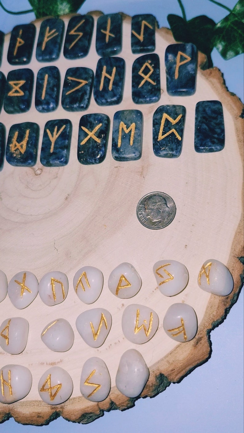 Assorted Elder Futhark Crystal Rune Sets - Etsy