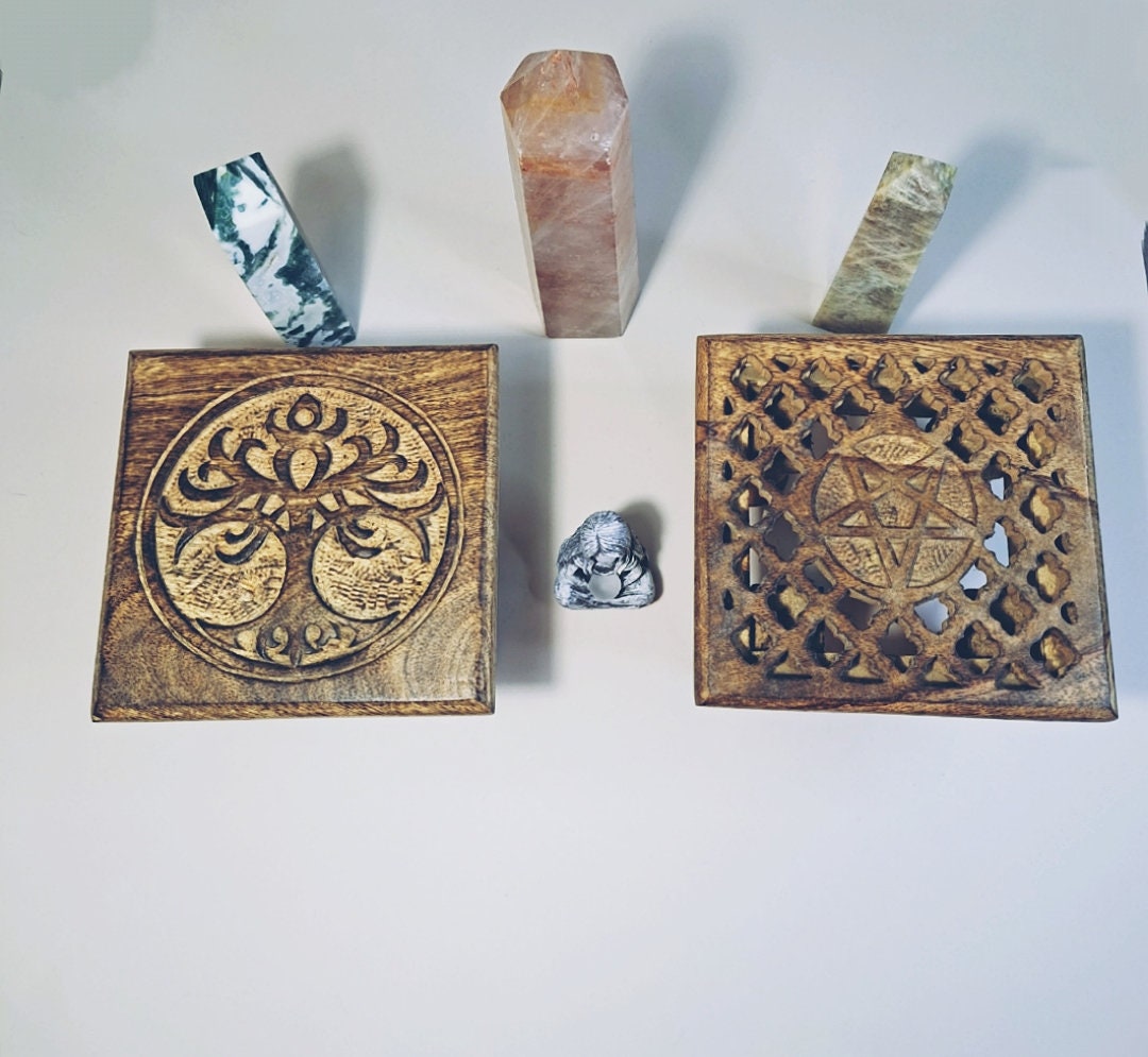 Wooden Altar Tables, Pentacle and Tree of Life - Etsy