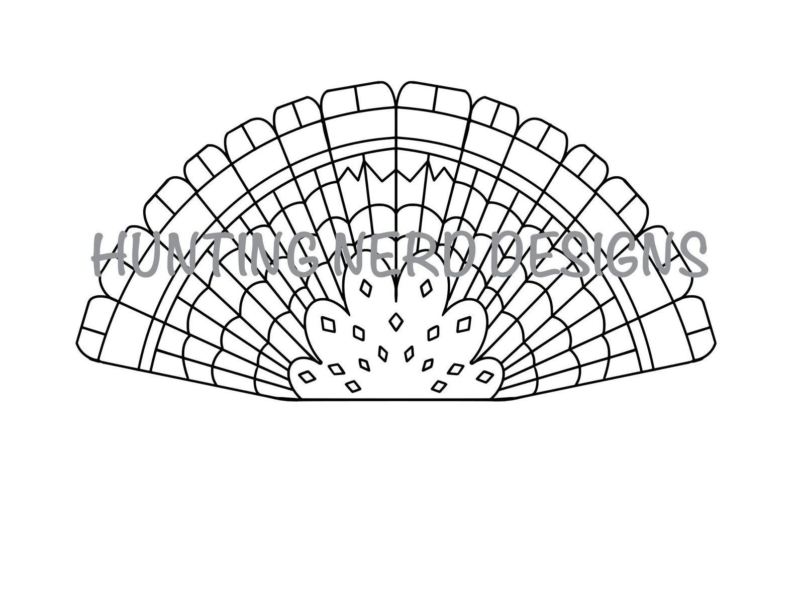 Ruffed Grouse Fan Svg Clipart Vector Graphic Art - Etsy