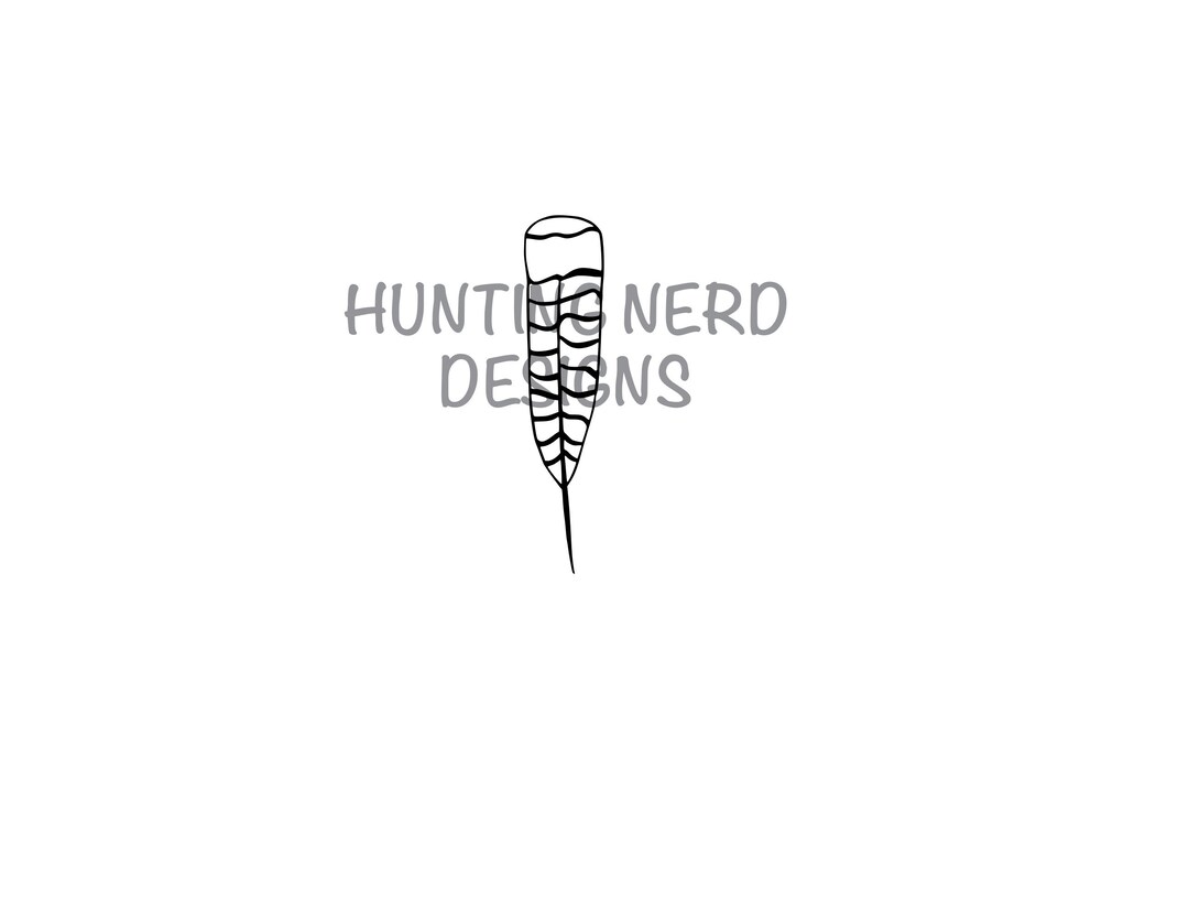 Ruffed Grouse Feather Svg Clipart Vector Graphic Art - Etsy