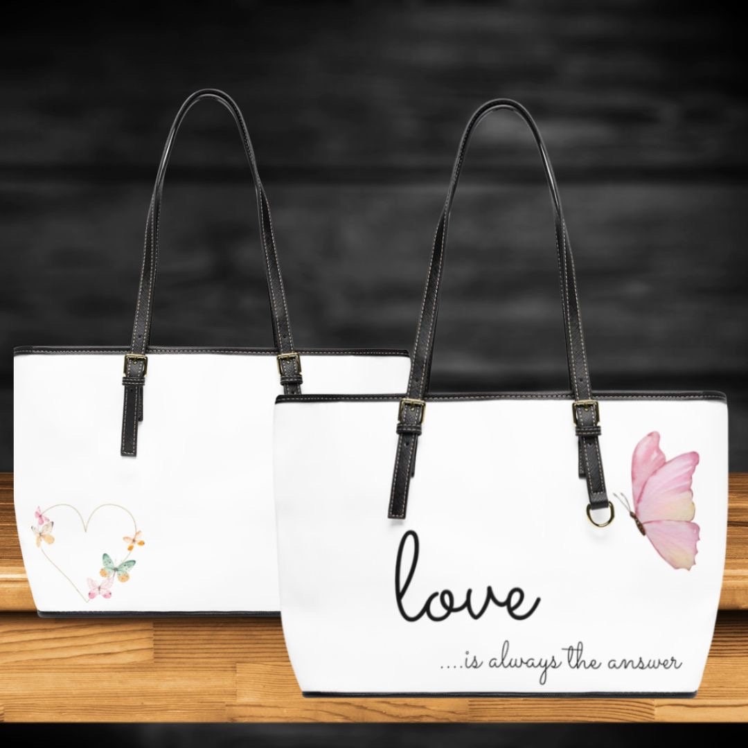 Butterfly Love Leather Shoulder Bag. Love, Wedding, Anniversary ...