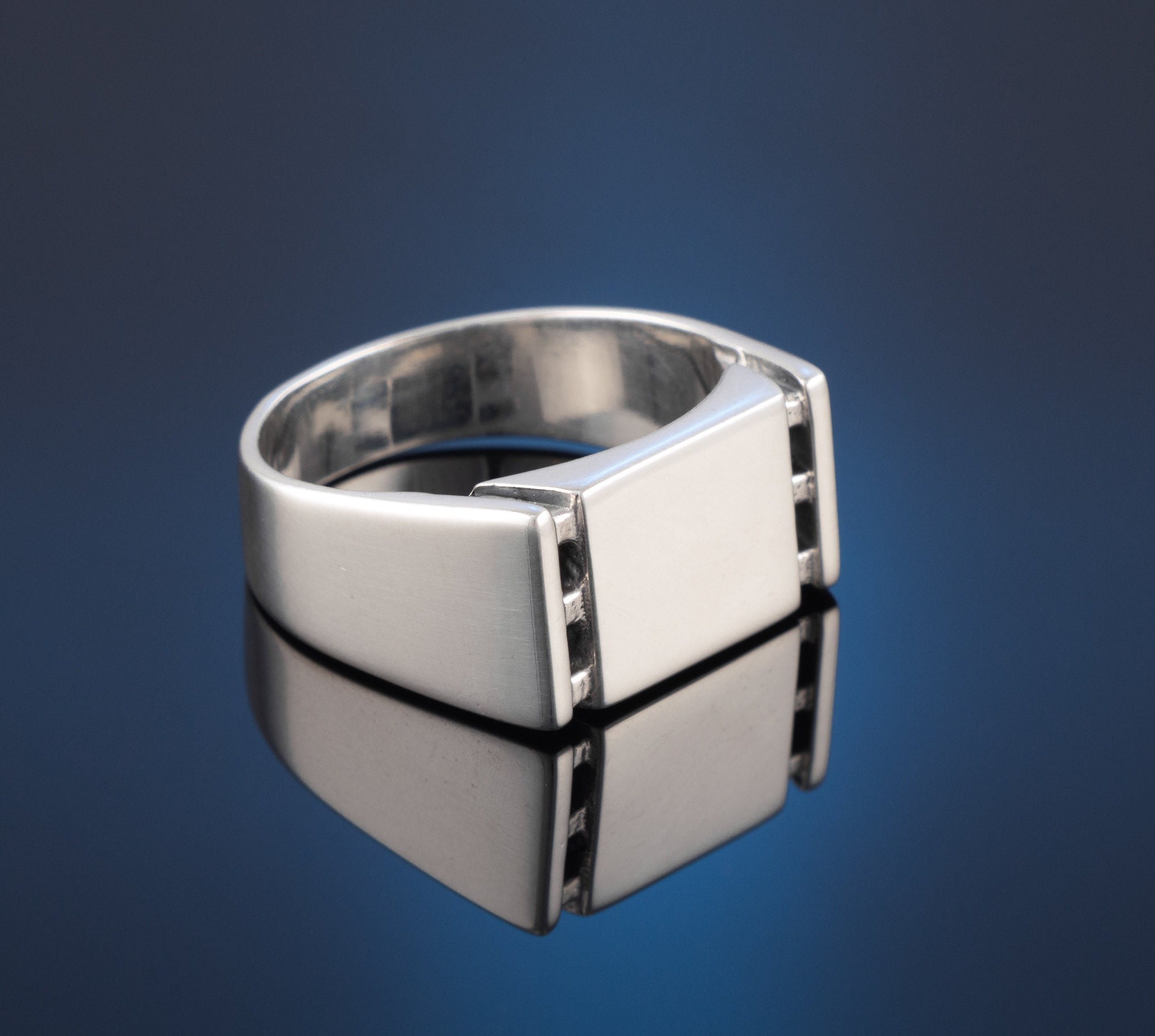 Geometric, Industrial Statement Ring for Men /handcrafted Jewelry ...