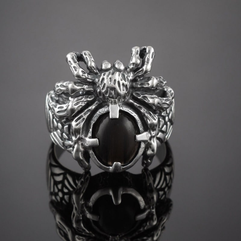 Silver Spider Ring - Etsy