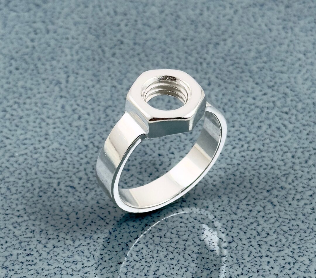 Handcrafted Screw Nut Ring/ Mechanic Ring /unique Gift for Him ...