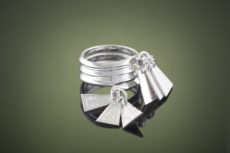 Ancient Baltic 7 Day Ring / Bride's Ring /sterling Silver - Etsy