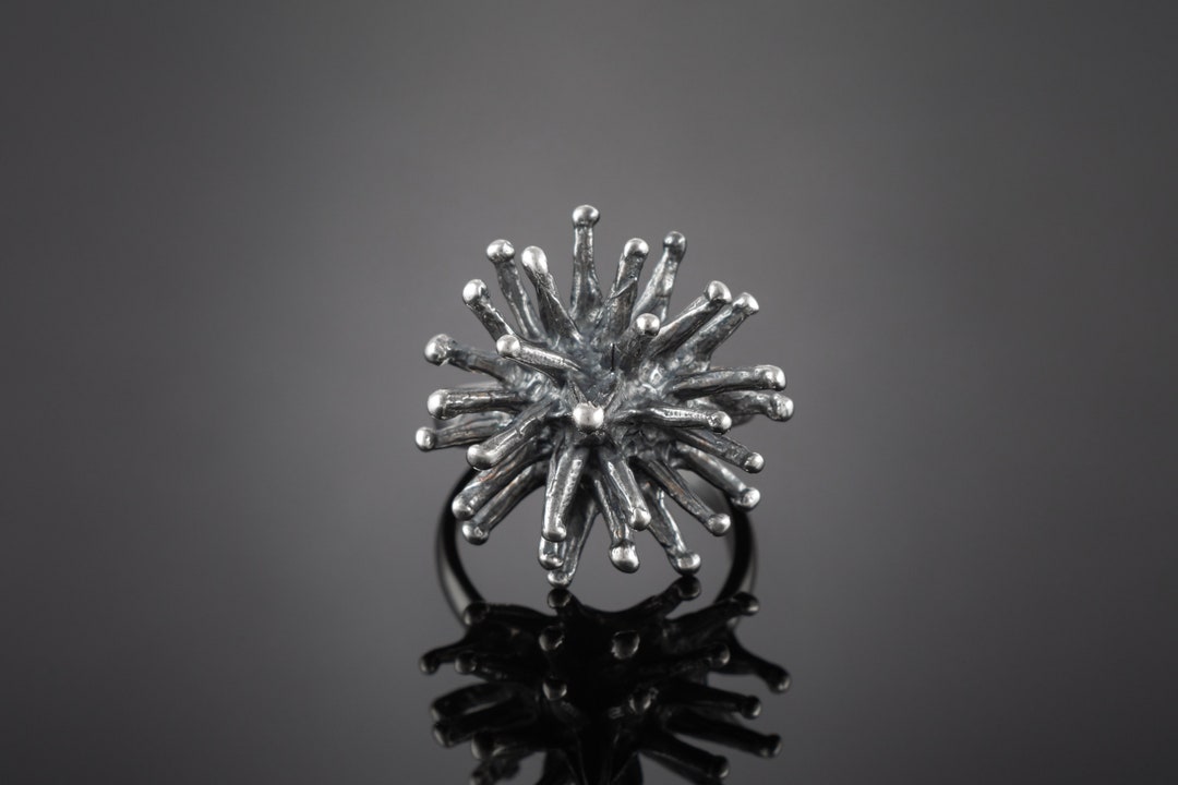 Unique Avant Garde Ring for Women , Hand Made Sterling Silver Ring ...