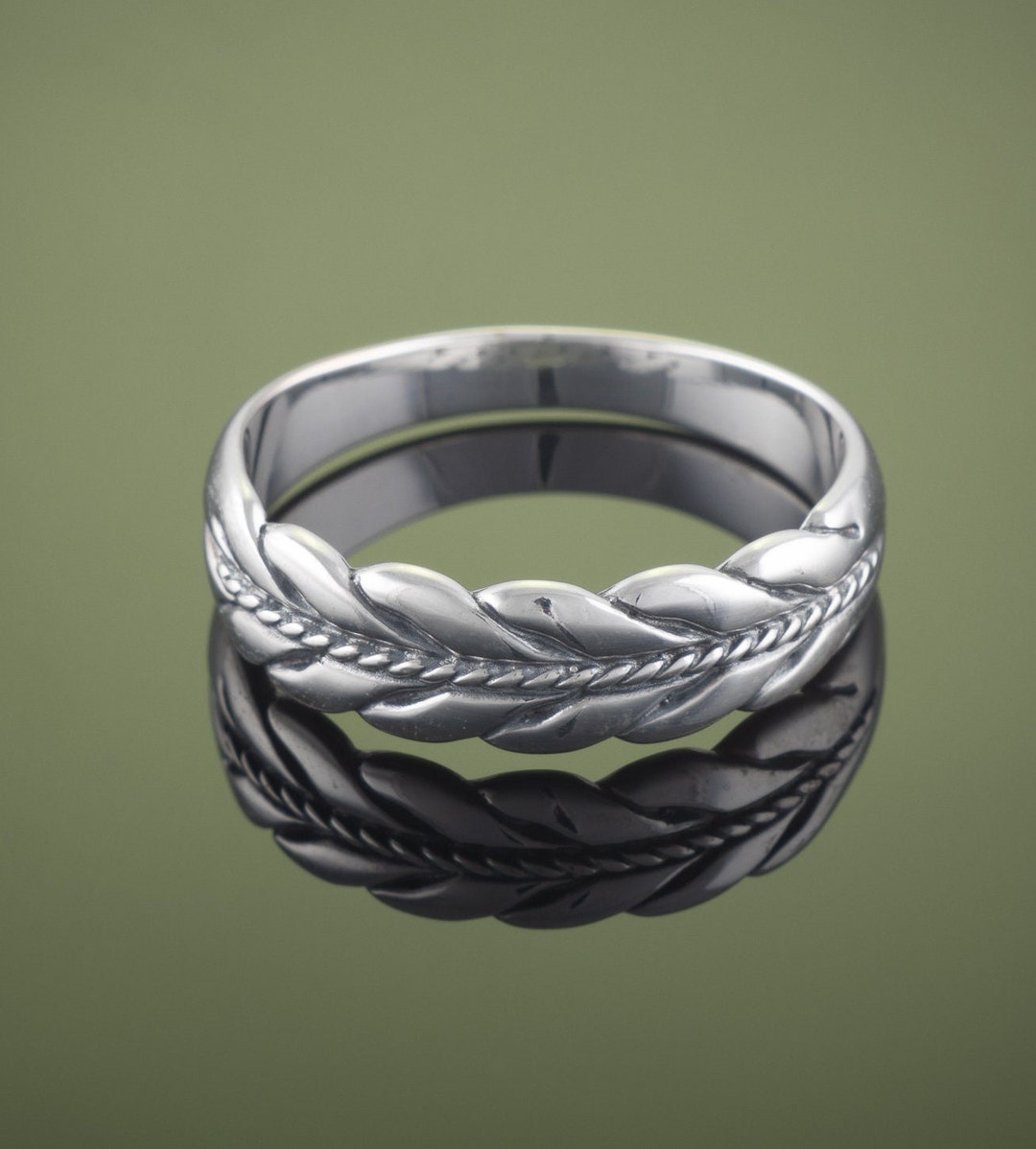 Twisted Braid Ring for Women / Sterling Silver Ring/celtic Jewelry /925 ...