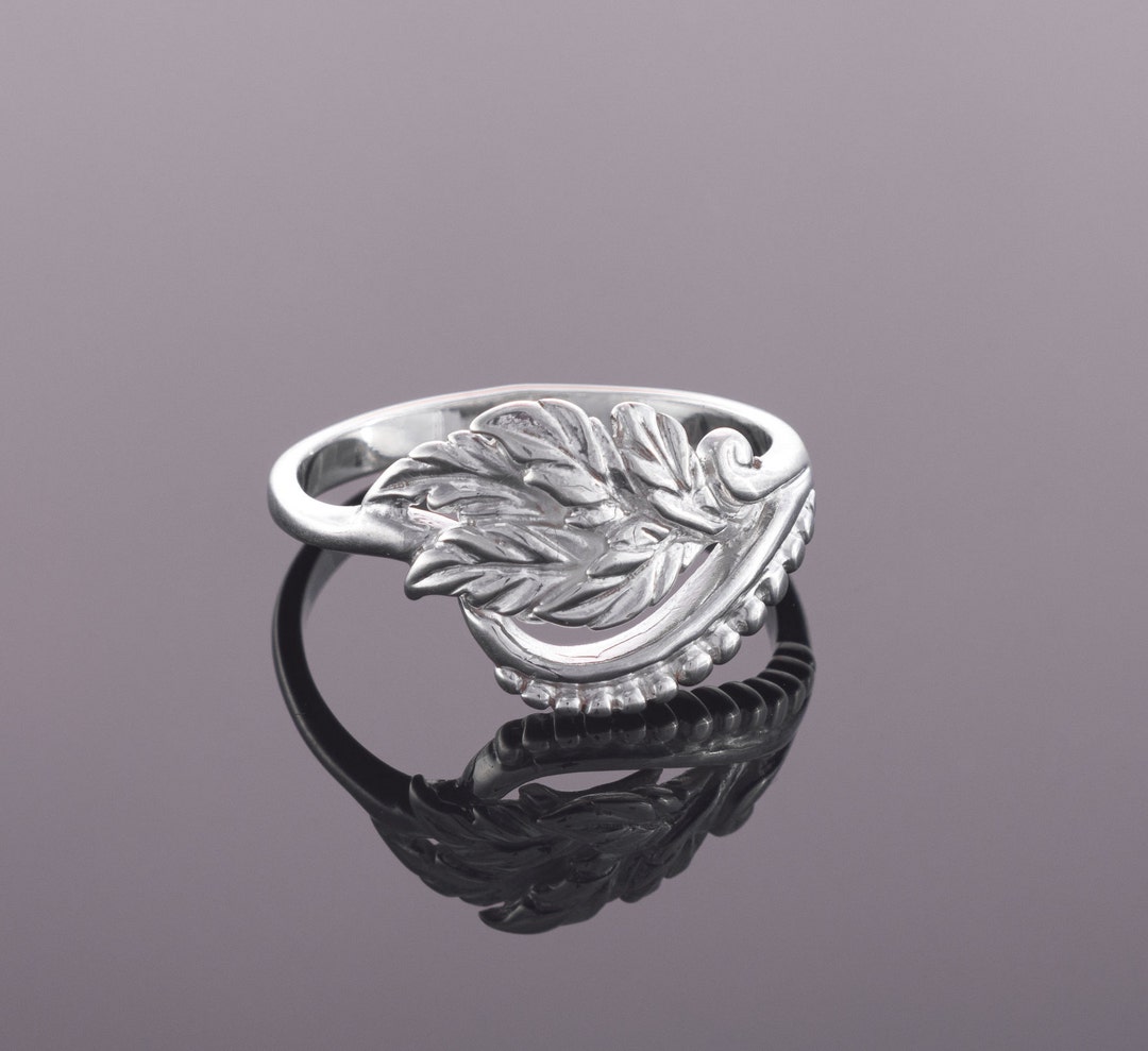 Navajo Grape Leaf Ring / Leaf Jewelry / Sterling Silver Handcrafted ...