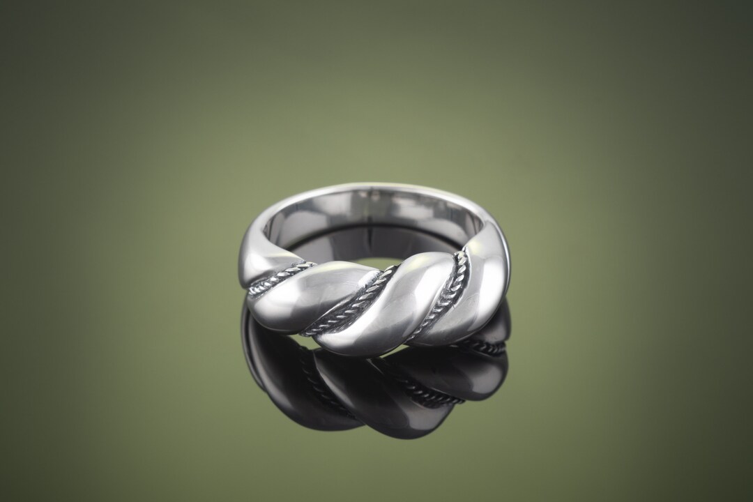 Heavy 15.8 Gram Sterling Silver 925 Men's Latvian Namejs Ring/twisted ...