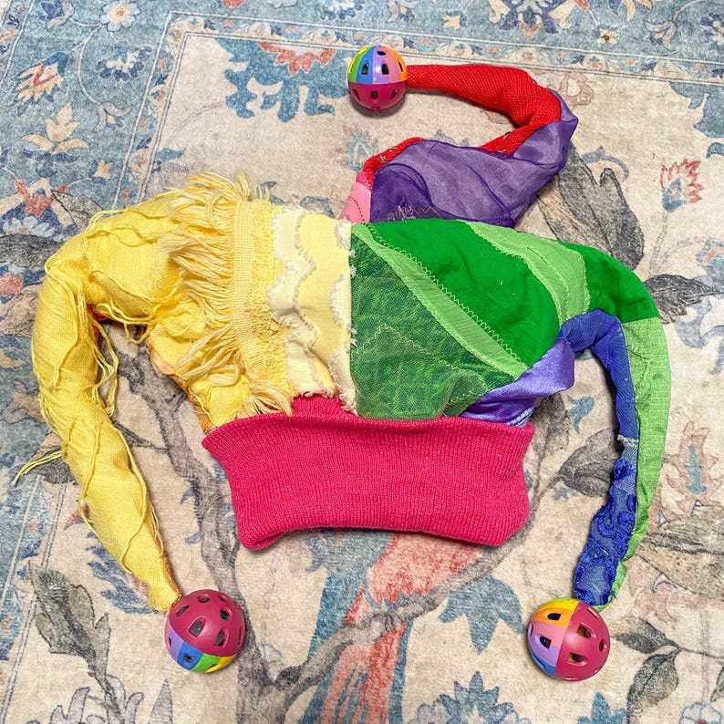 Jester / Joker Hat in Rainbow (pink Band) - Etsy