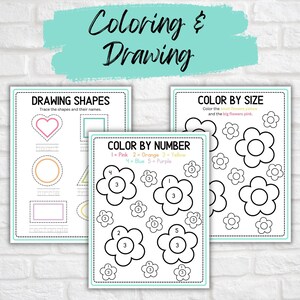 Printable Spring Preschool Activity Bundle - Etsy