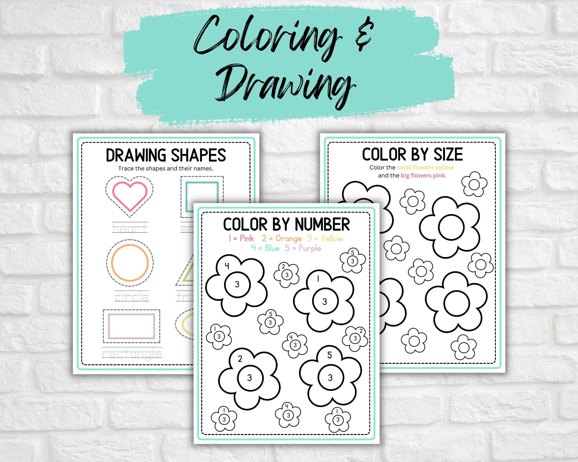 Printable Spring Preschool Activity Bundle - Etsy
