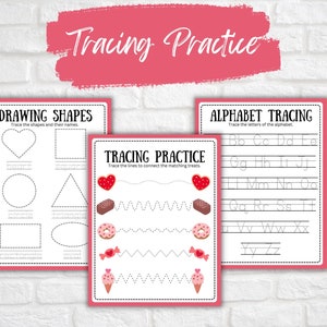 Printable Valentine's Day Preschool Activity Bundle - Etsy