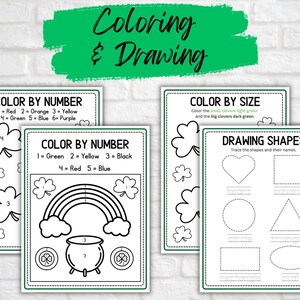 Printable St. Patrick's Day Preschool Activity Bundle - Etsy