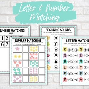 Printable Spring Preschool Activity Bundle - Etsy