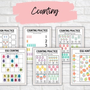 Printable Easter Preschool Activity Bundle - Etsy