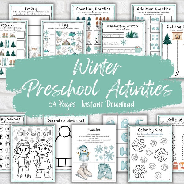 Winter Preschool - Etsy