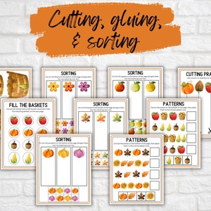 Printable Fall/autumn Preschool Activity Bundle - Etsy