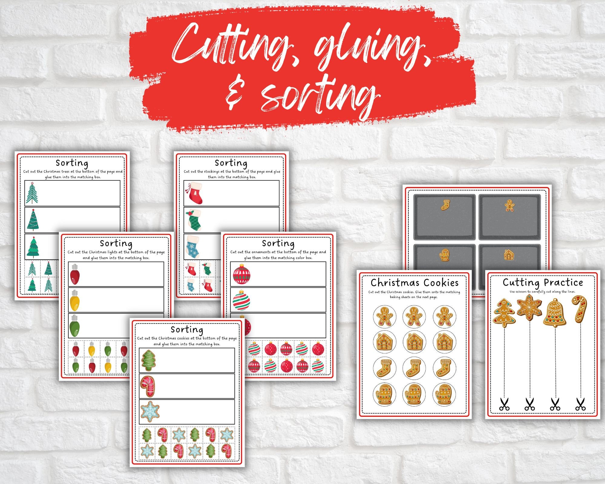 Printable Christmas Preschool Activity Bundle - Etsy