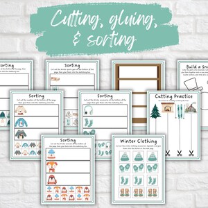 Printable Winter Preschool Activity Bundle - Etsy