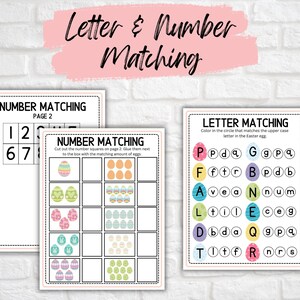 Printable Easter Preschool Activity Bundle - Etsy