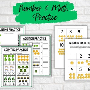 Printable St. Patrick's Day Preschool Activity Bundle - Etsy
