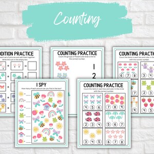 Printable Spring Preschool Activity Bundle - Etsy