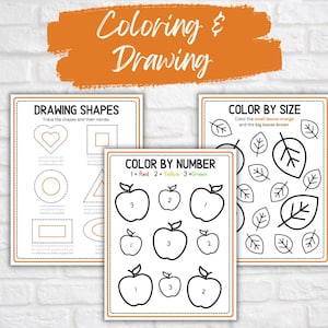 Printable Fall/autumn Preschool Activity Bundle - Etsy