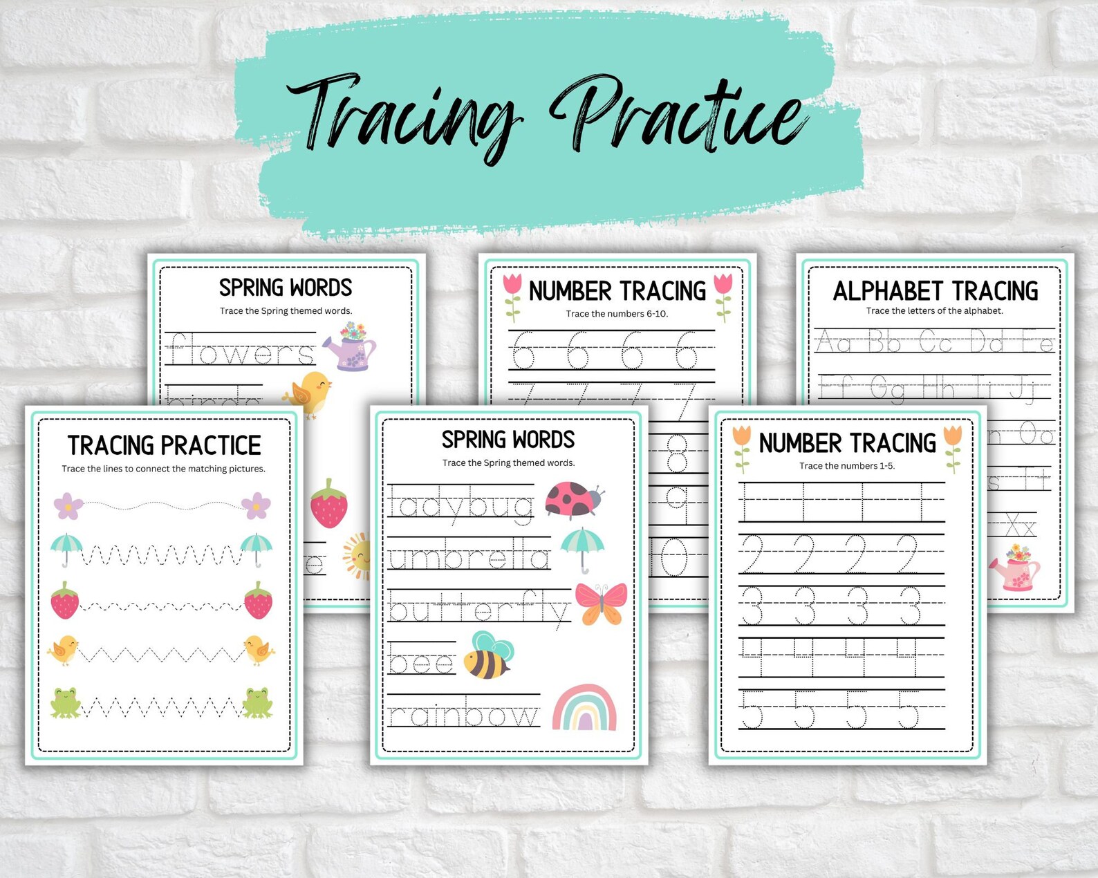 Printable Spring Preschool Activity Bundle - Etsy