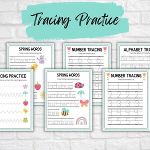 Printable Spring Preschool Activity Bundle - Etsy