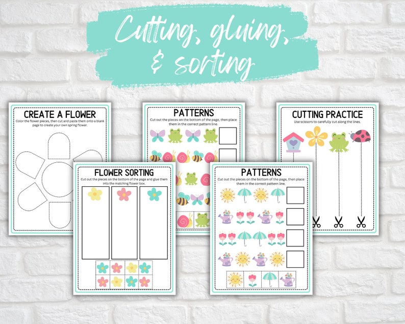 Printable Spring Preschool Activity Bundle - Etsy
