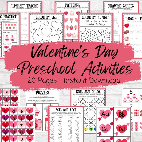 Preschool Valentine - Etsy
