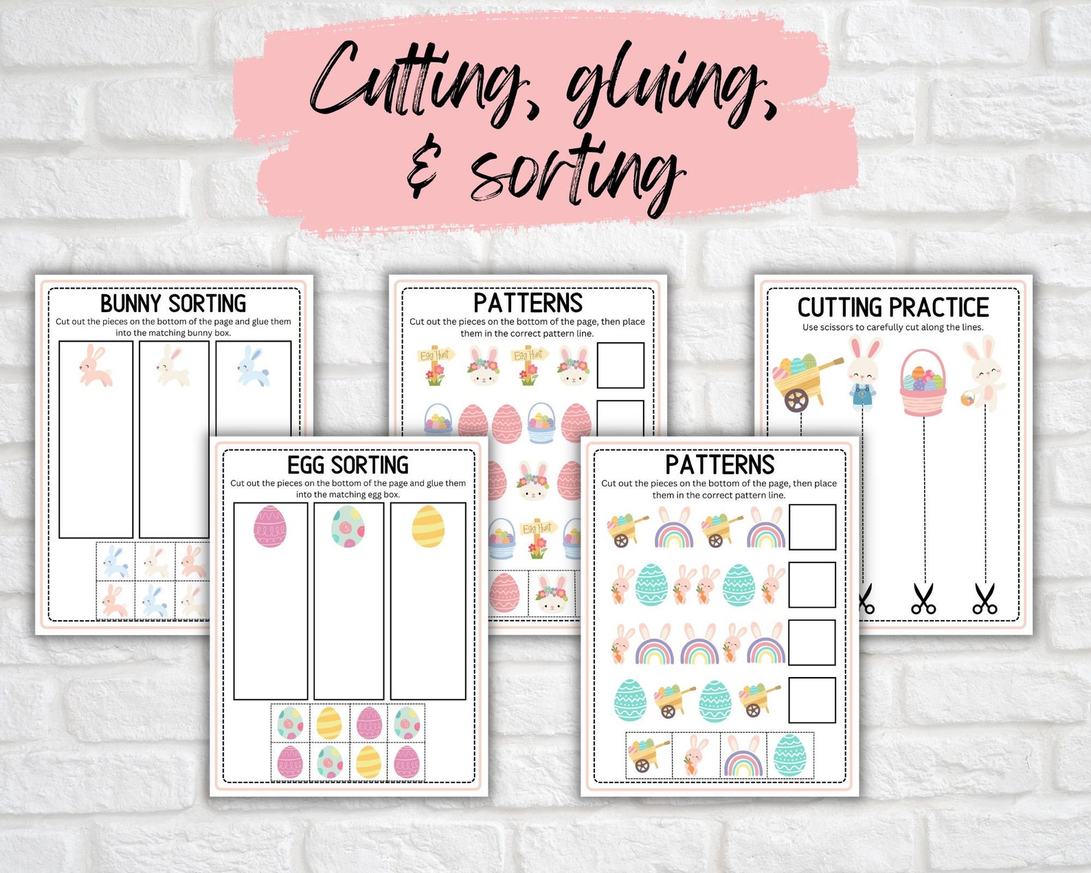 Printable Easter Preschool Activity Bundle - Etsy