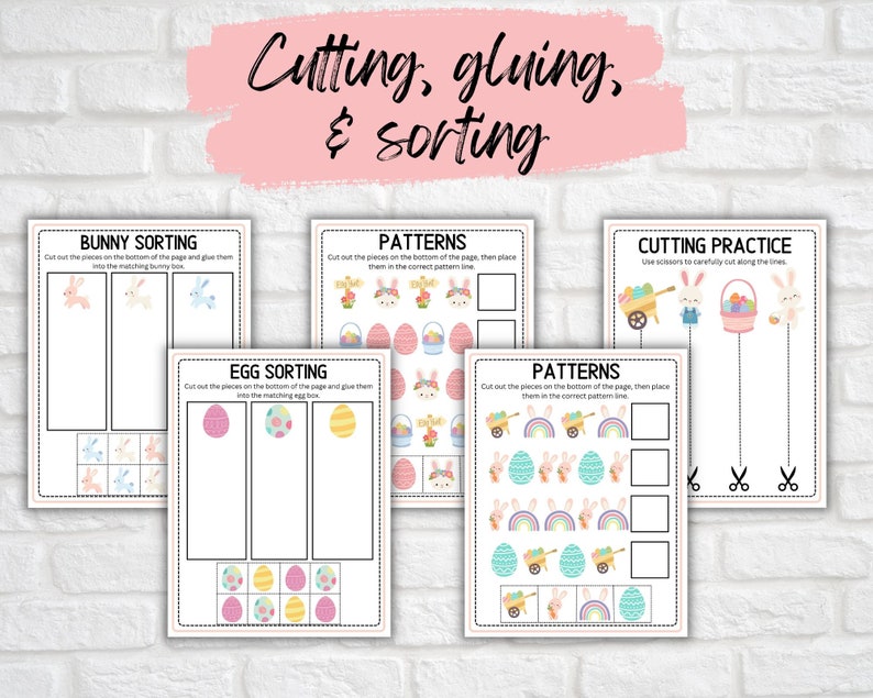 Printable Easter Preschool Activity Bundle - Etsy