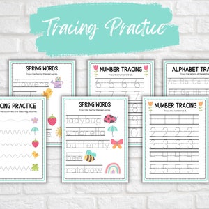 Printable Spring Preschool Activity Bundle - Etsy