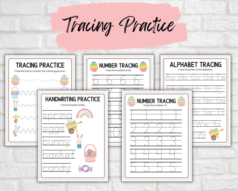 Printable Easter Preschool Activity Bundle - Etsy