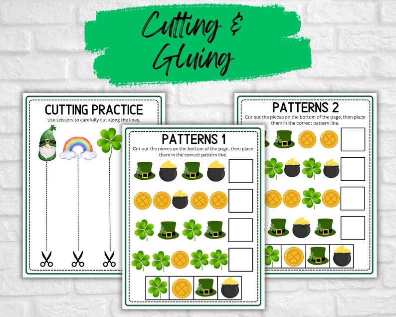 Printable St. Patrick's Day Preschool Activity Bundle - Etsy