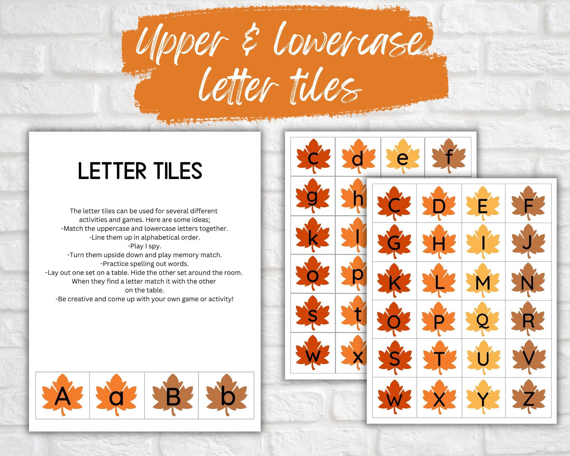 Printable Fall/autumn Preschool Activity Bundle - Etsy