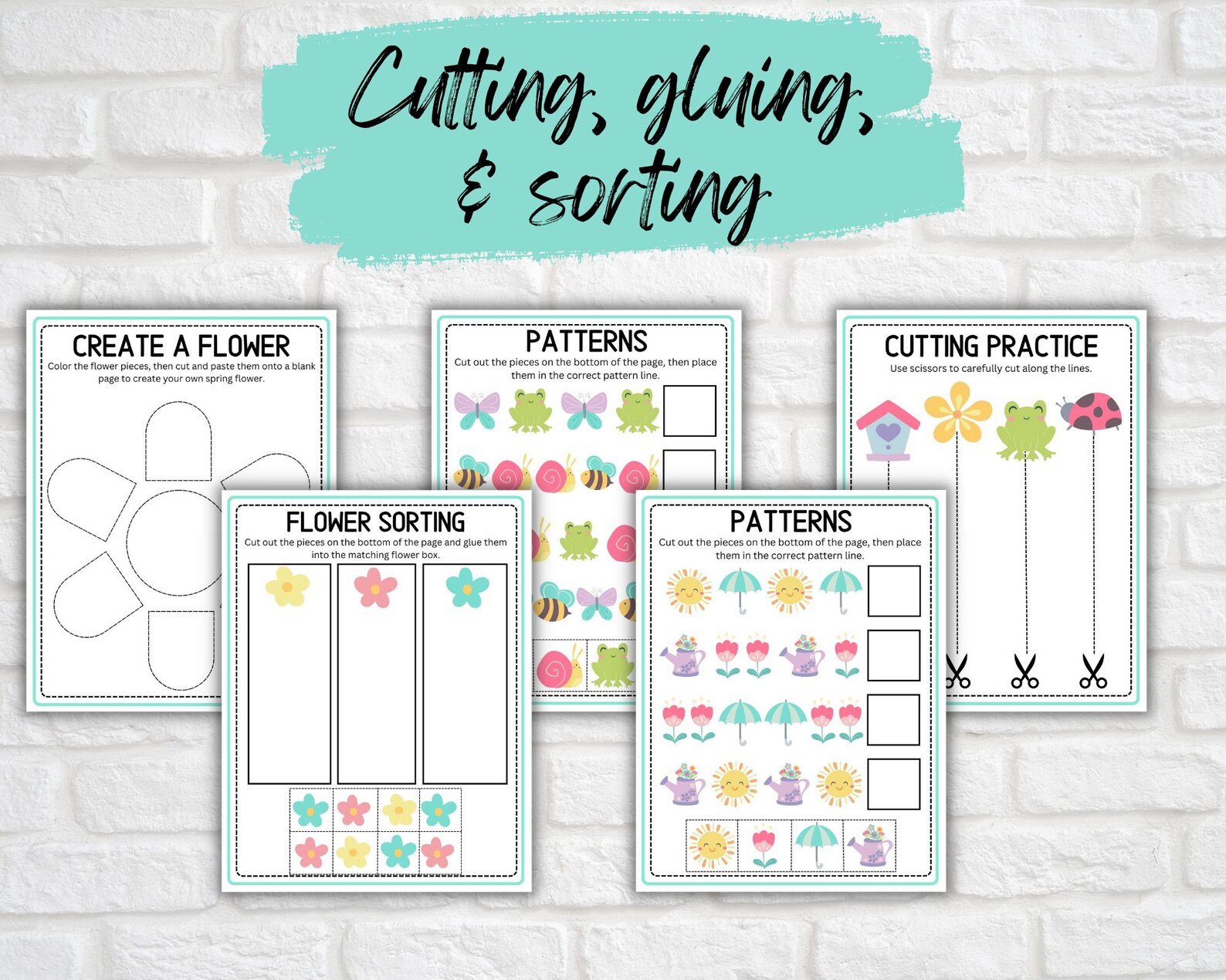 Printable Spring Preschool Activity Bundle - Etsy