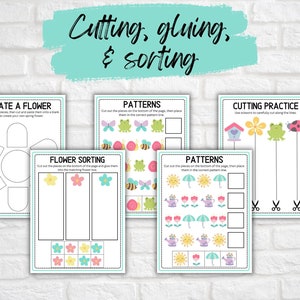 Printable Spring Preschool Activity Bundle - Etsy