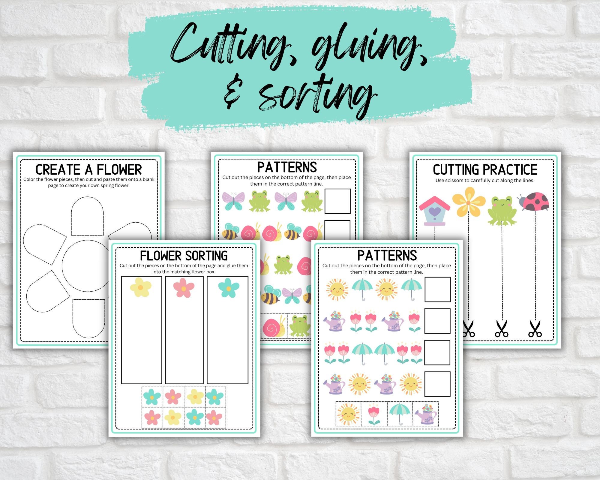 Printable Spring Preschool Activity Bundle - Etsy