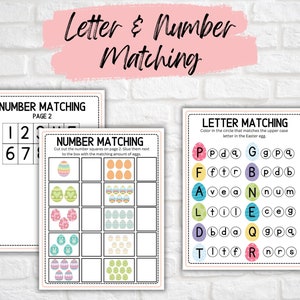 Printable Easter Preschool Activity Bundle - Etsy