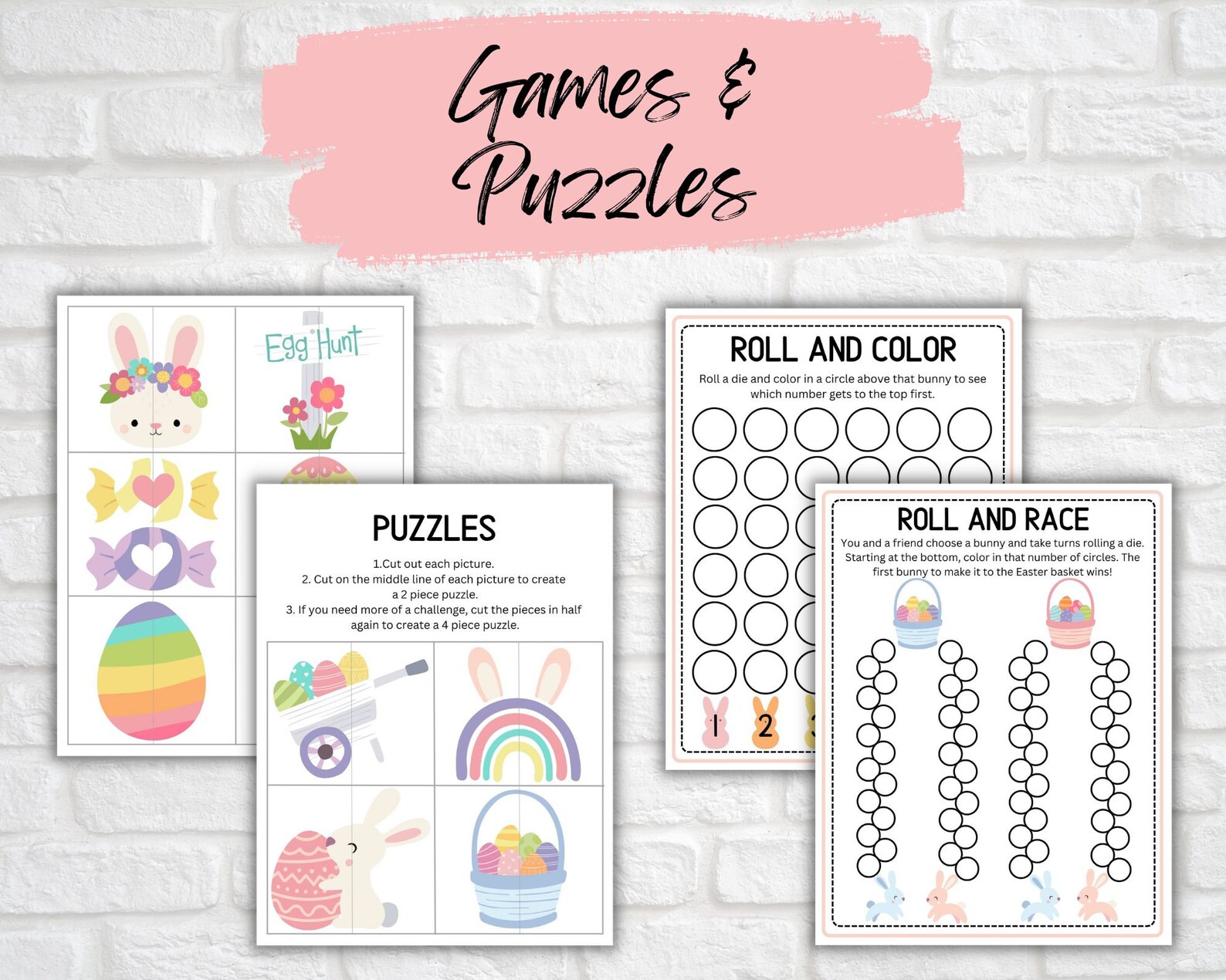 Printable Easter Preschool Activity Bundle - Etsy