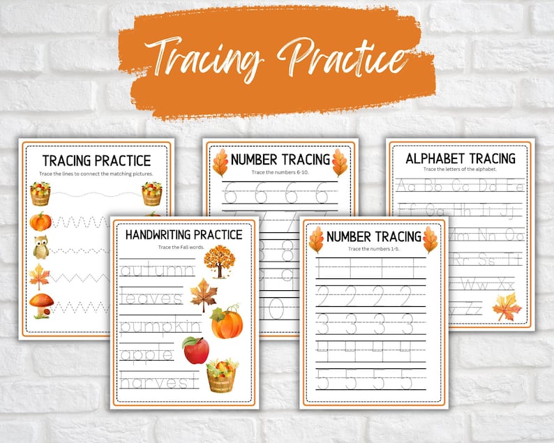 Printable Fall/autumn Preschool Activity Bundle - Etsy
