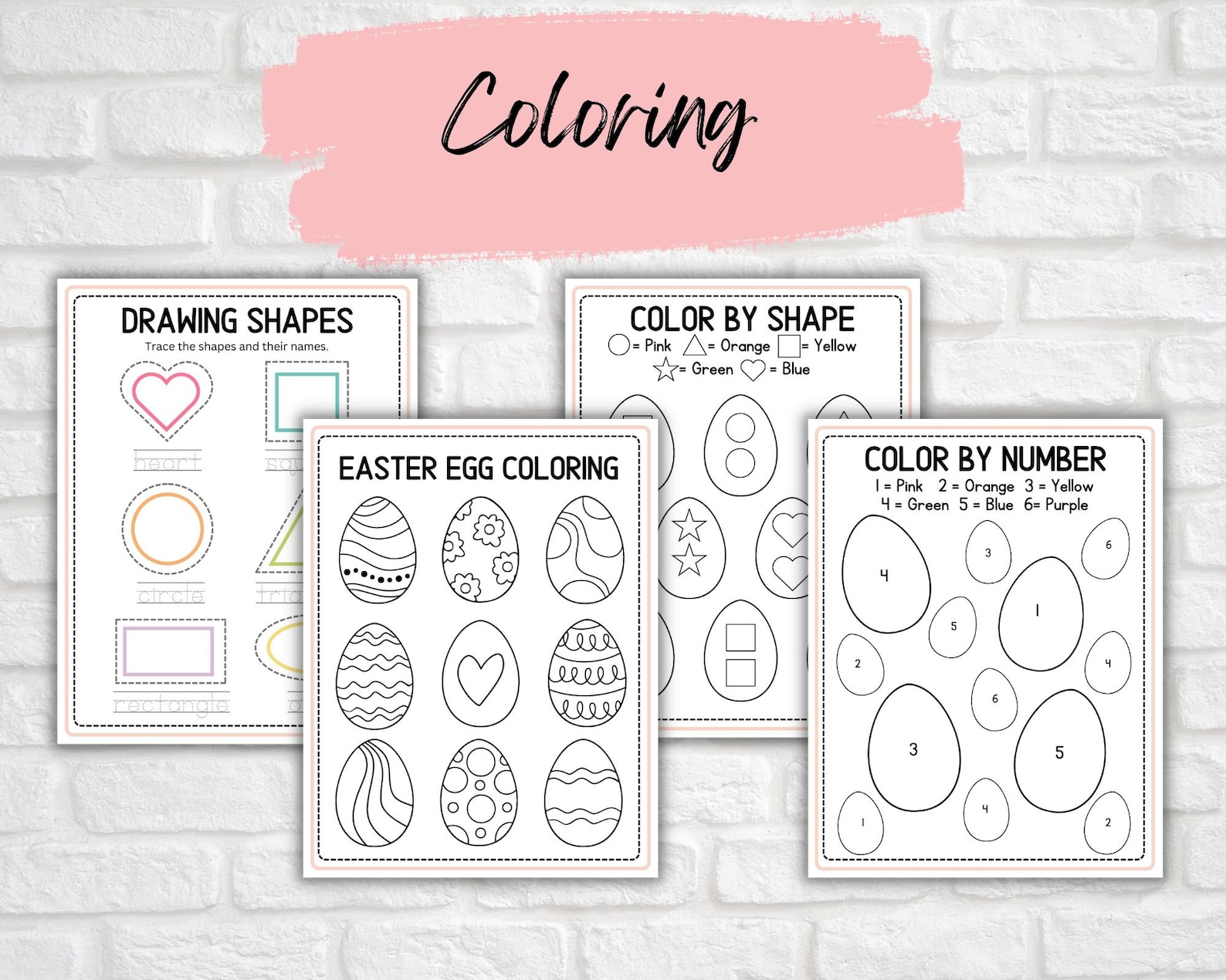 Printable Easter Preschool Activity Bundle - Etsy